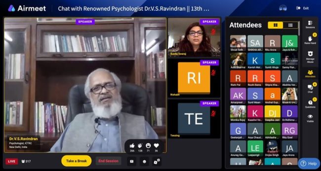 An empowering session was held with Dr. V.S Ravindran to support the ...